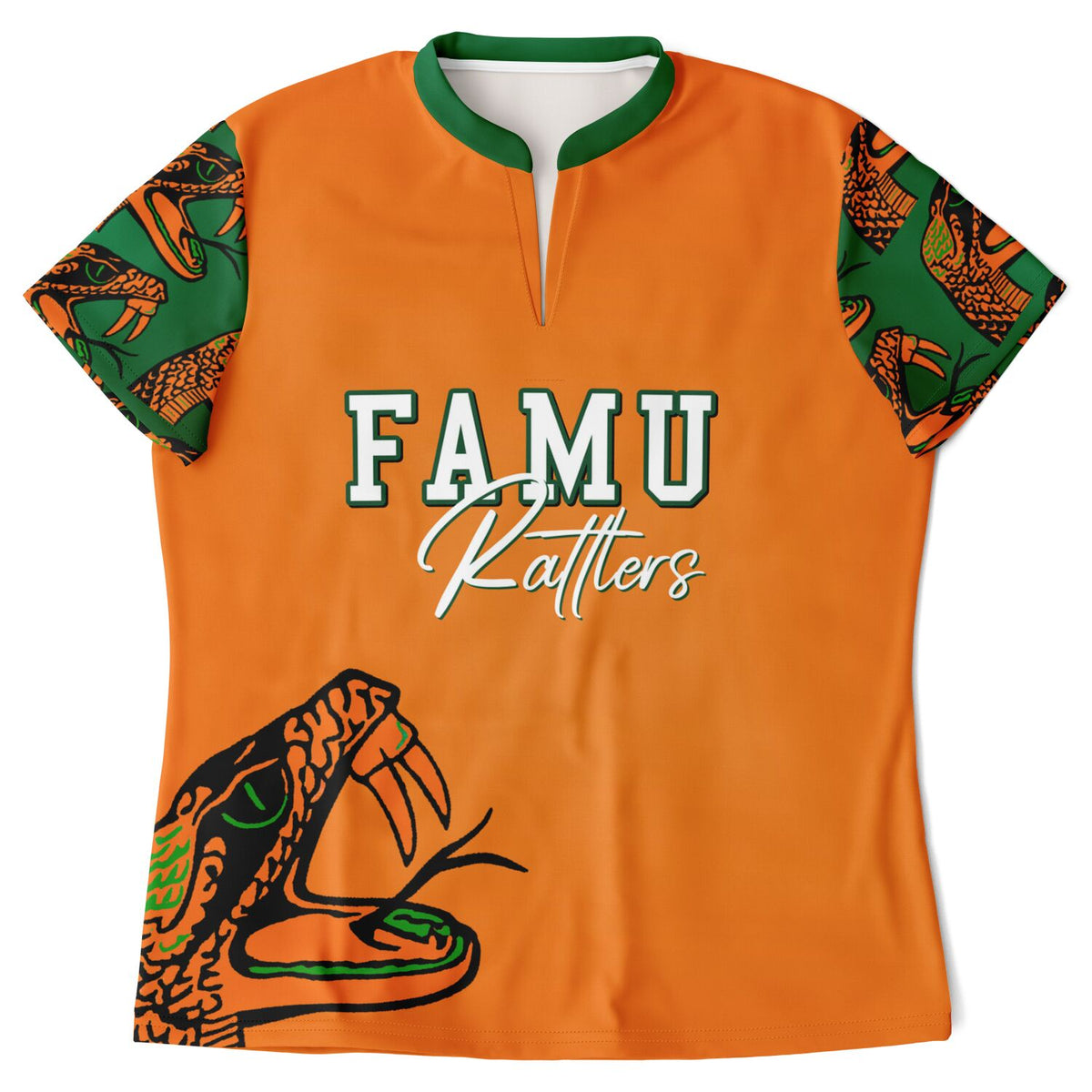 FAMU CHAMPIONS Stand Up Collar Polo Shirt - AOP – CWorks Online Store